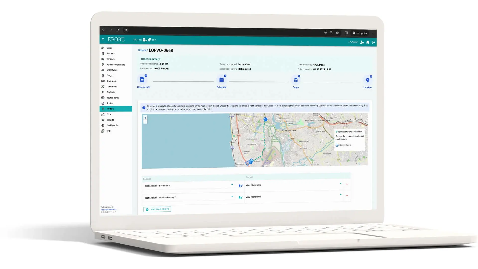 3PL Software | Logistics Solutions | KLOUDIP